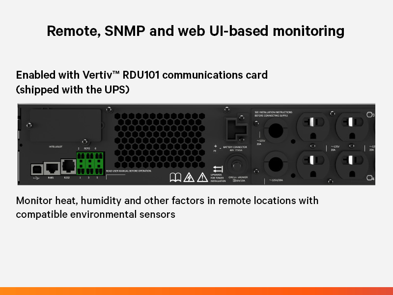 GXT5-1500LVRT2UXLTAAN, Liebert® GXT5 UPS, 1500VA TAA