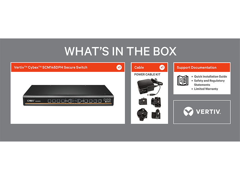 Vertiv™ Cybex™ SCM145DPH | Secure KVM Switches