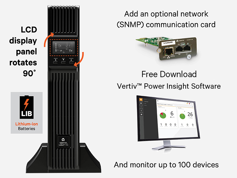 PSI5-2200RT120LITAA | Vertiv™ Liebert® PSI5 Lithium-Ion TAA UPS